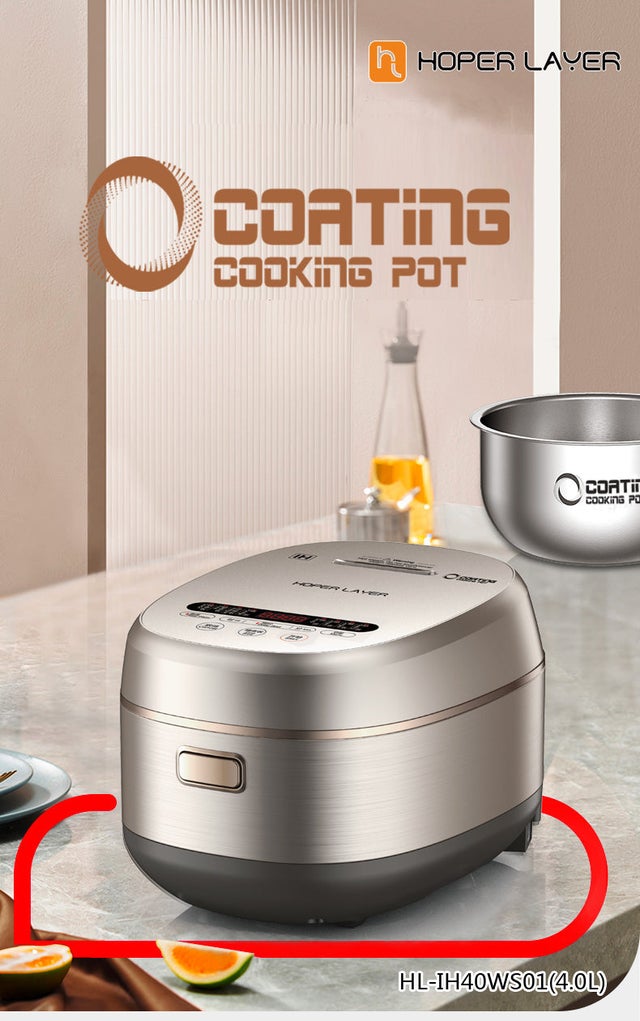 Hoper Layer Non-stick Stainless Steel Electric Rice Cooker 4.0L | JHC ...